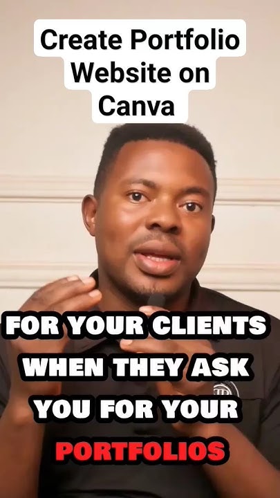 How to create portfolio website using Canva #marketing #canva #contentcreator #onlineportfolio ...