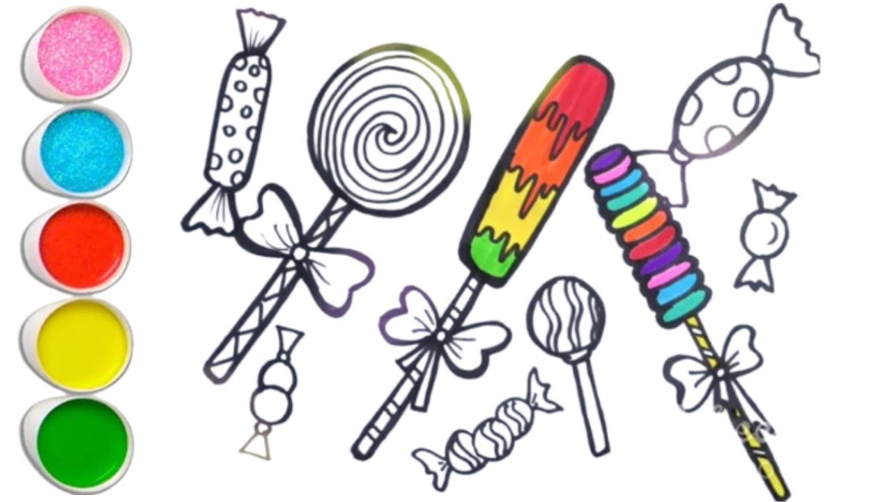 Magical Princess & Rainbow Candies! 👑🍭 Draw, Color & Paint Sweet Fun ...