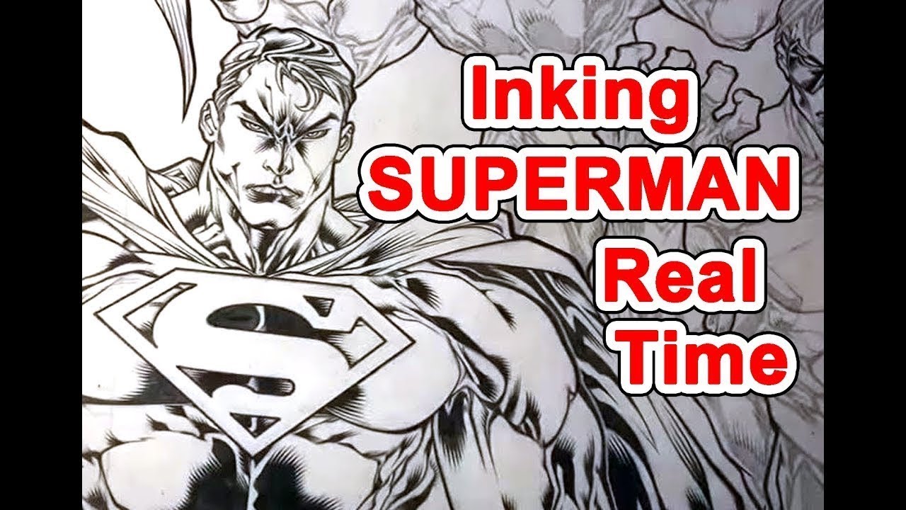 Superman Clark Kent Inking The Most Satisfying Inking Video in the ...