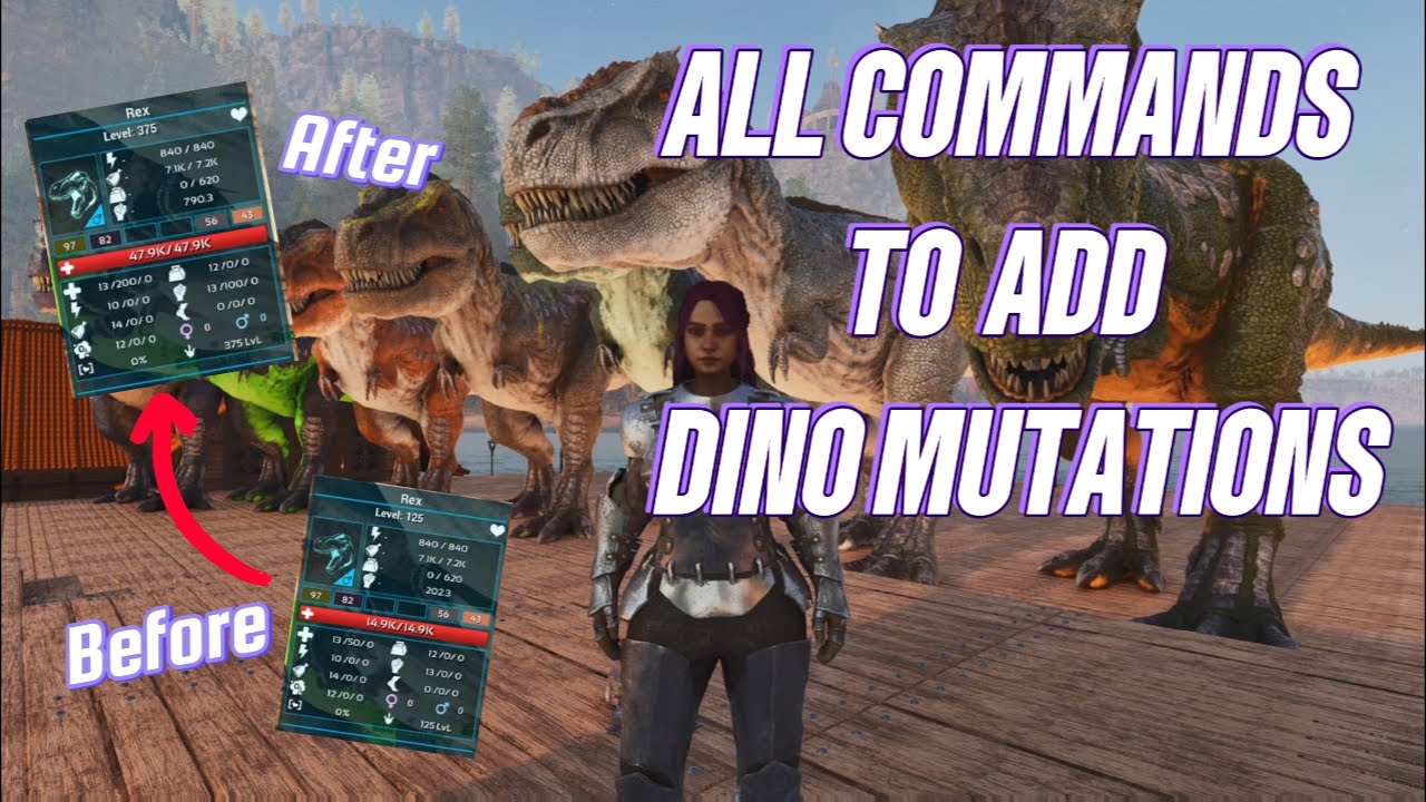 Admin Console Mutations Commands #arkascended #ark #arksurvivalevolved - YouTube