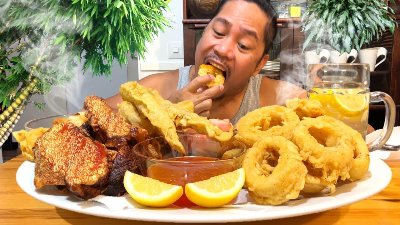 CHICHARON BALAT NG LECHON! CALAMARES! CHILI TEMPURA! CHICKEN SOTANGHON ...