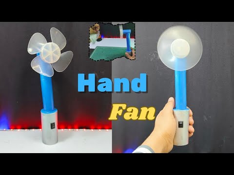 Hand fan || 4 hours backup || how to make hand fan at home - YouTube