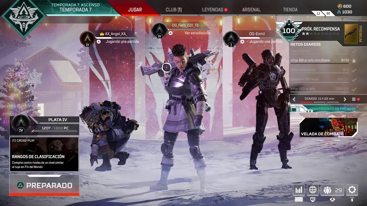 Apex legends Jugando Rankeds CLAN OG - YouTube