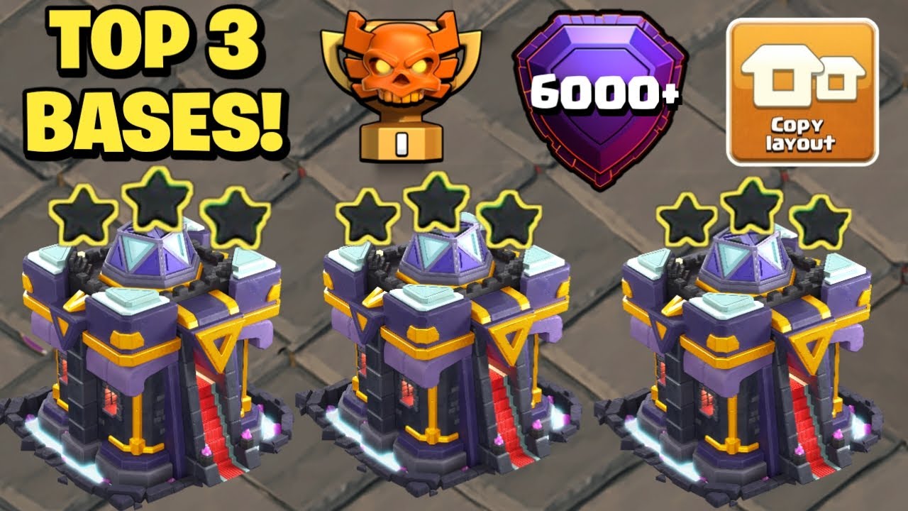 NEW BEST TH15 WAR BASE ANTI 1 STAR | TH15 PUSH BASE | TH15 PUSHING BASE ...