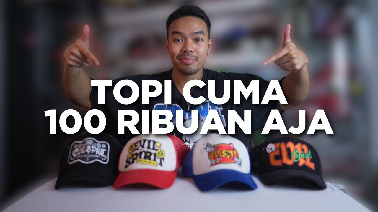 BRAND LOKAL INI JUAL TOPI KEREN CUMA 100 RIBU! - YouTube
