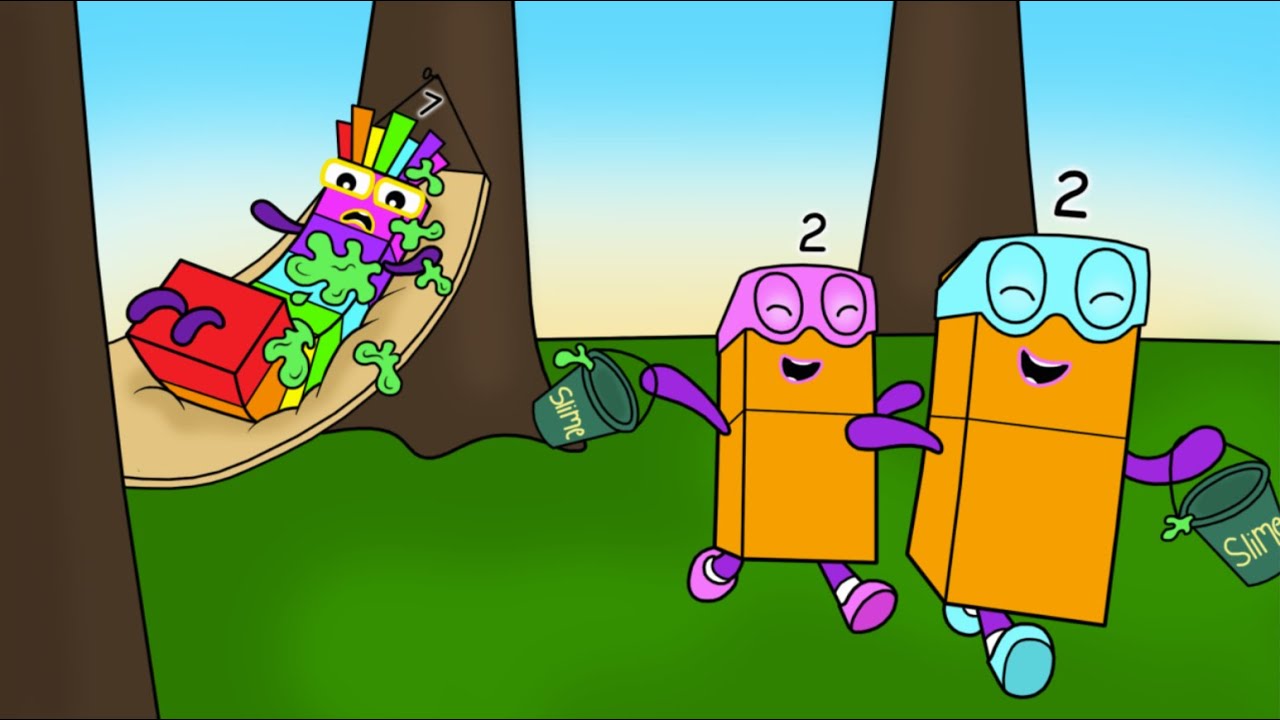 Oh no, Numberblocks 7 body is full of slime - Numberblocks fanmade ...