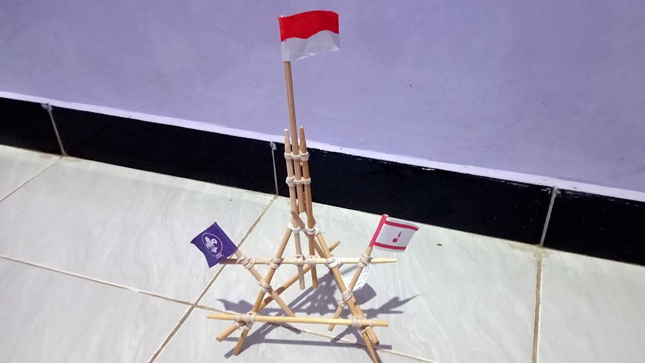 TUGAS PENILAIAN PRAMUKA GARUDA MEMBUAT MINIATUR PIONERING TIANG BENDERA ...