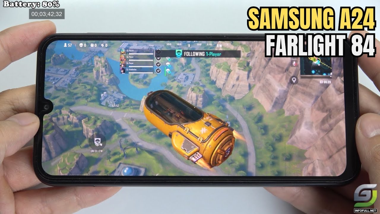 Samsung Galaxy A24 test game Farlight 84 - YouTube