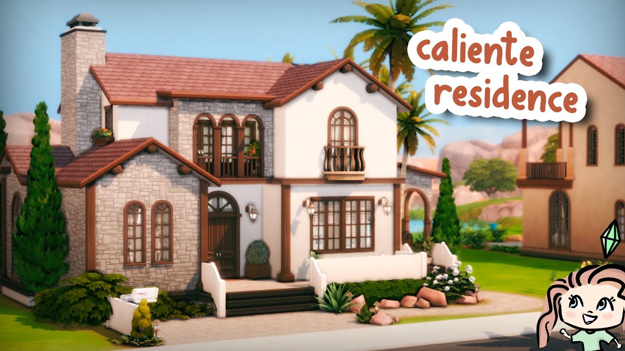 Caliente Residence ️‍🔥 || The Sims 4 Base Game Speed Build - YouTube
