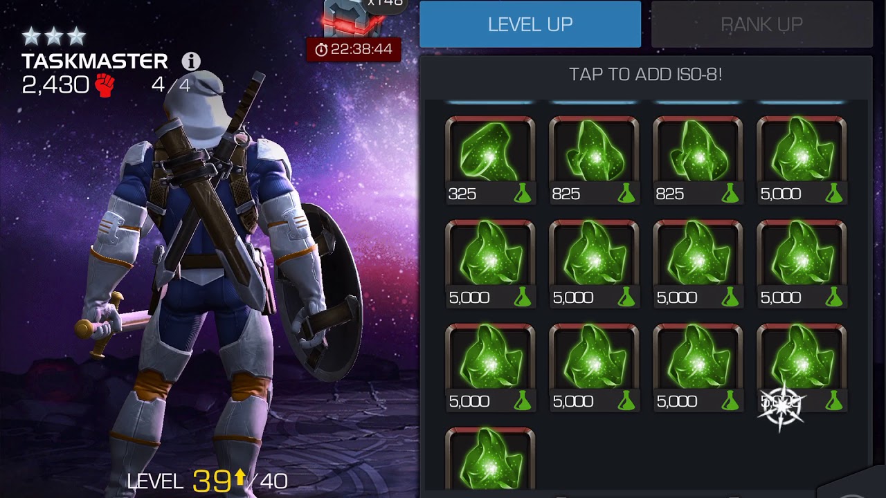 Mcoc: Taskmaster Rankup and abilities showcase - YouTube