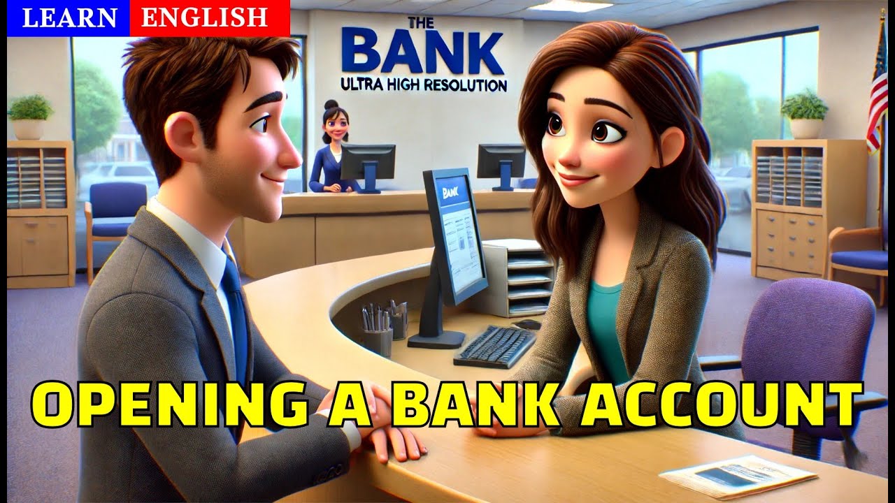 How to Open a Bank Account | Learn English Through Stories | English ...