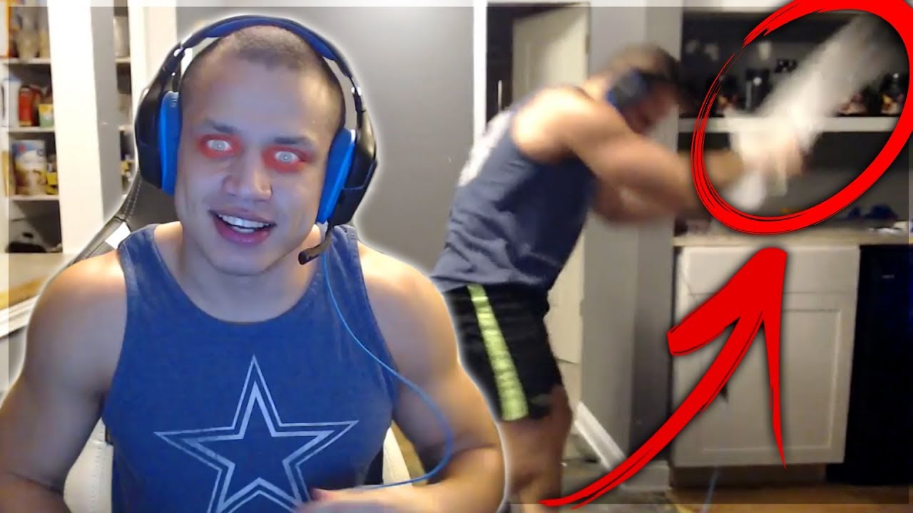 TYLER1 smashes his stream setup - YouTube