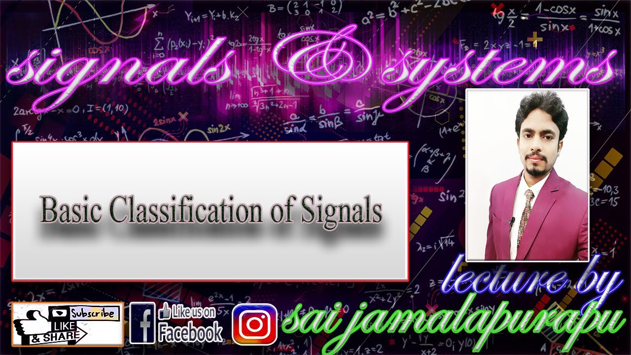 Basic Classification of Signals || GATE/IES/ISRO/BARC || Sai Jamalapurapu - YouTube
