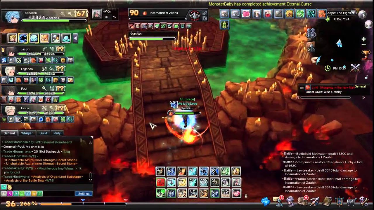 Aura Kingdom - Infernal Abyss Clear (all dps run) - YouTube