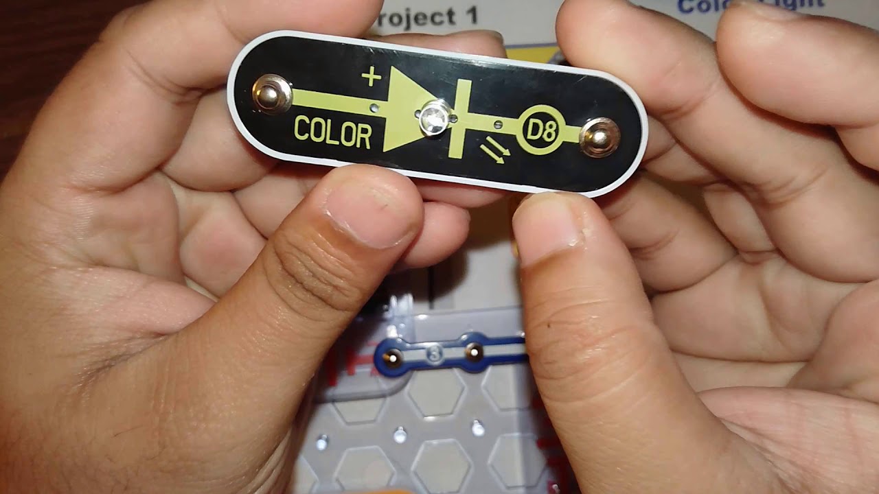 Snap Circuit Light Project 1 Color Light - YouTube
