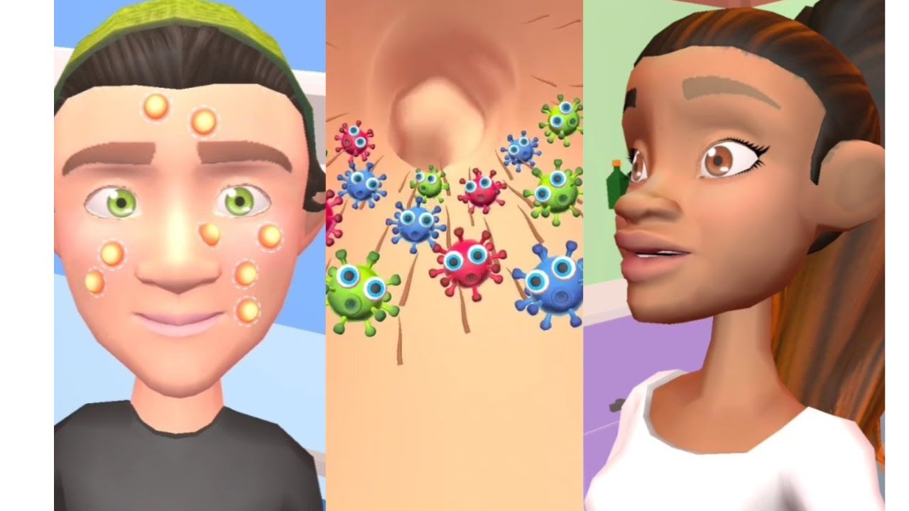 Parasite Cleaning Ear and Pop Up Acne Game All Level Gameplay ...