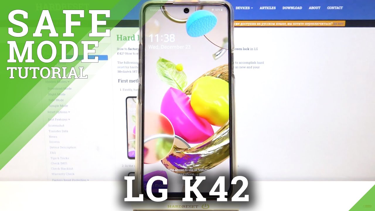 Safe Mode in LG K42 – Diagnose Third-Party Apps Issues - YouTube
