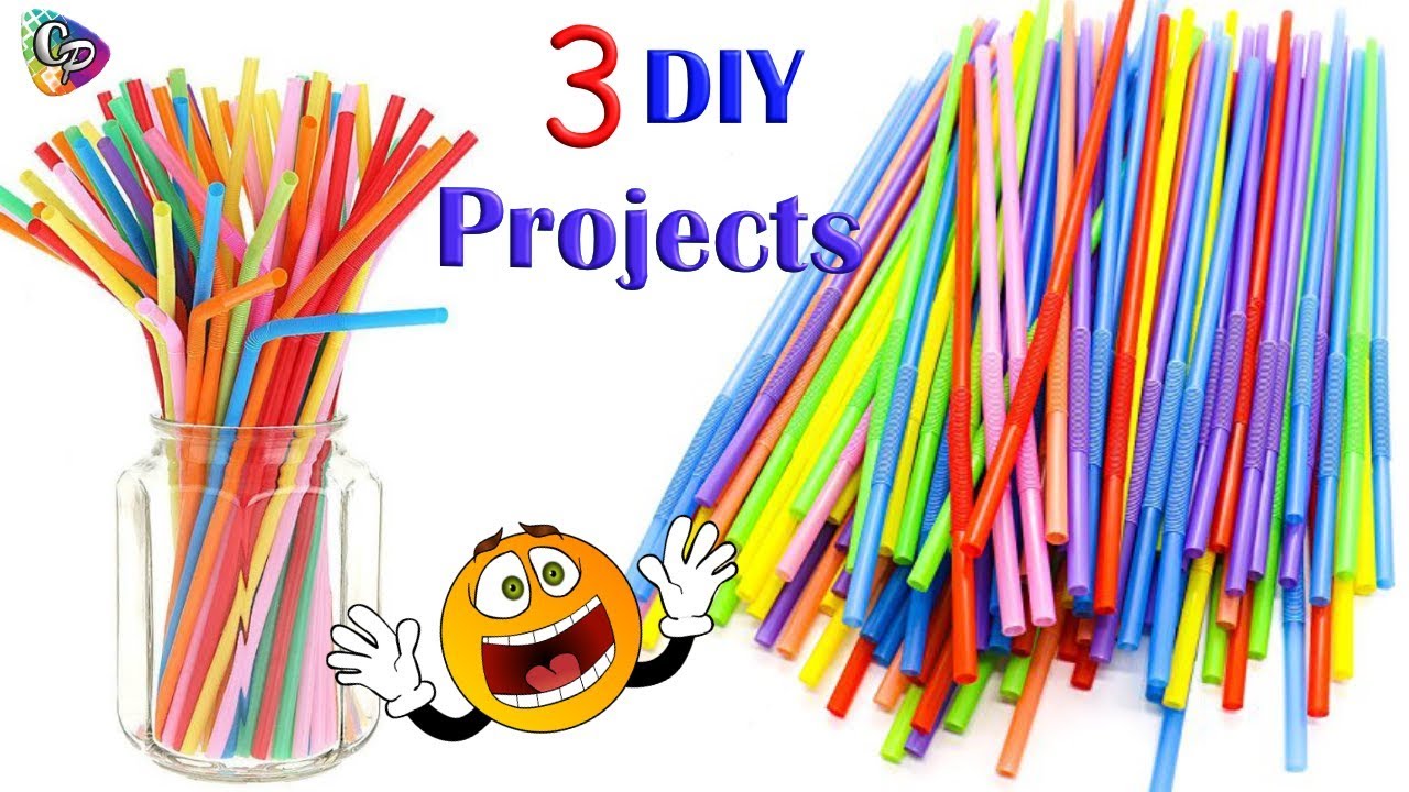 3 Amazing Drinking Straw Crafts Idea Diy Projects With Drinking Straw Home Decoration Youtube