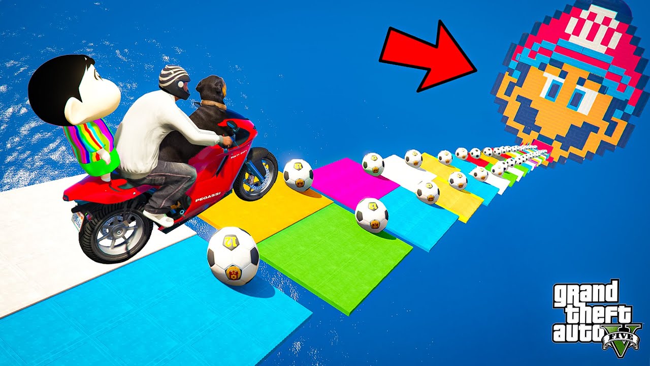 FRANKLIN TRIED SUPER MARIO CHALLENGE IN GTA 5 | SHINCHAN and CHOP - YouTube