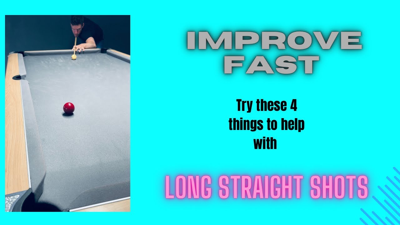 Learn how to cue straight - long straight shots 🎱 - YouTube