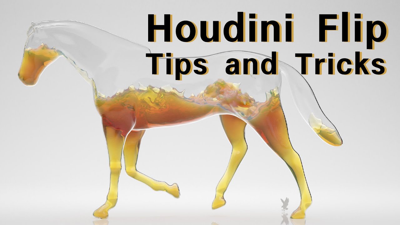 Houdini Flip Tutorial-Tips and Tricks-Horse walking fills water - YouTube