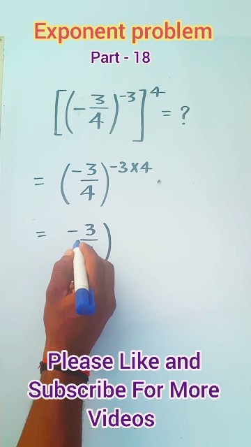exponent problem | part 18 #exponents #vralshorts #shortvideo - YouTube