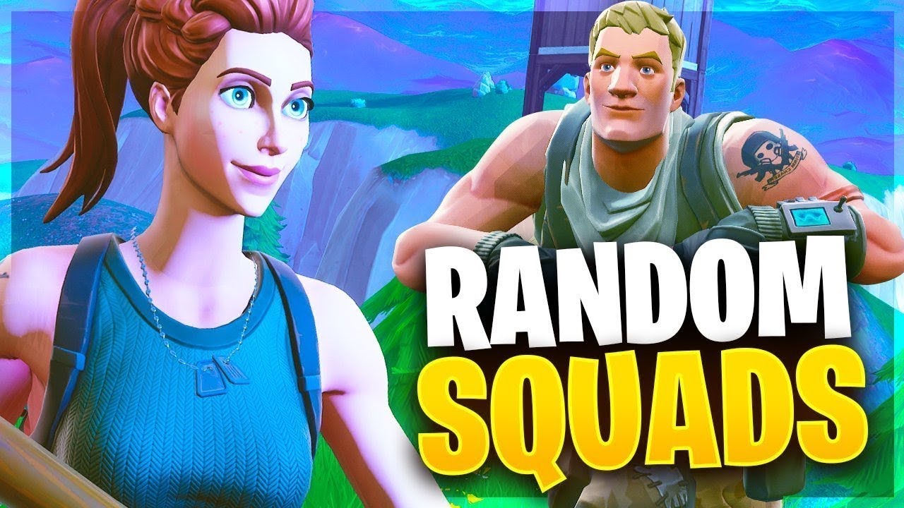 Easy winning fortnite random squads, fun - YouTube