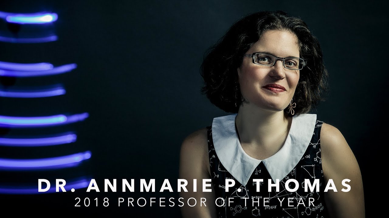 2018 Professor of the Year - Dr. AnnMarie P. Thomas - YouTube