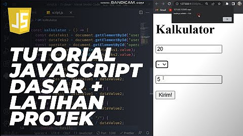 TUTORIAL JAVASCRIPT DASAR - YouTube
