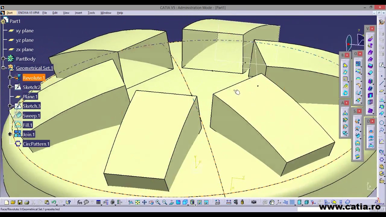 How to create a plastic cover using CATIA v5 Generative Surface design ...