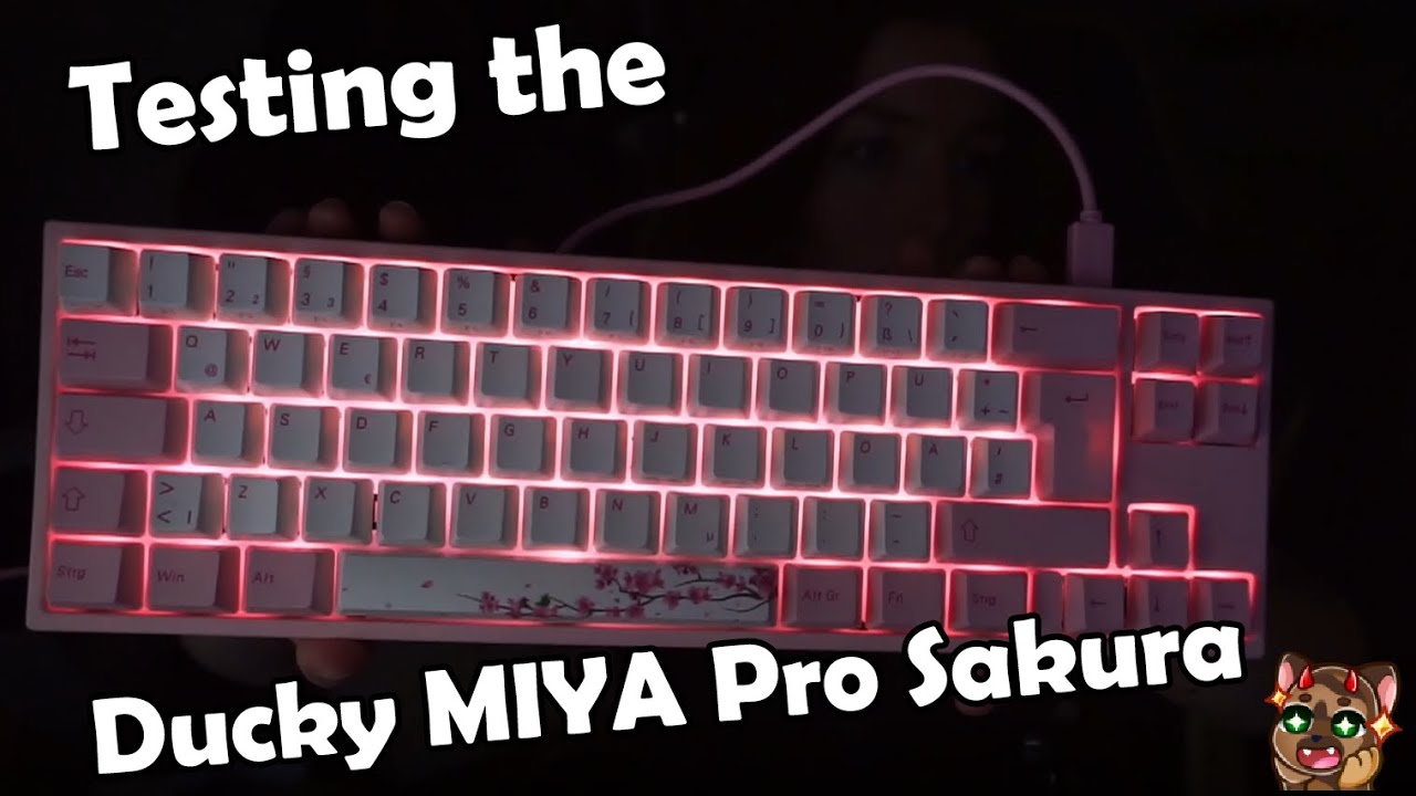 Reviewing the Ducky MIYA Pro Sakura keyboard! - YouTube