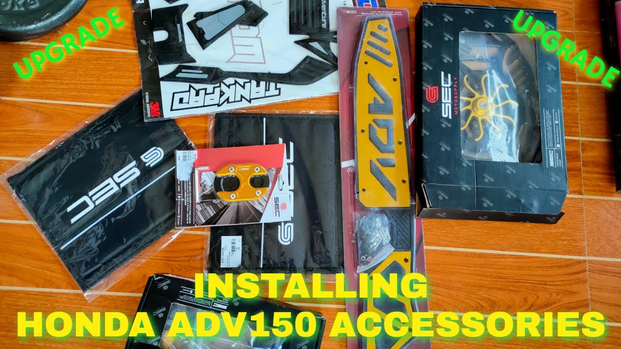 HONDA ADV150 UPGRADES | GMA GOLD MATTING | SEC UNIVERSAL RADIATOR COVER ...