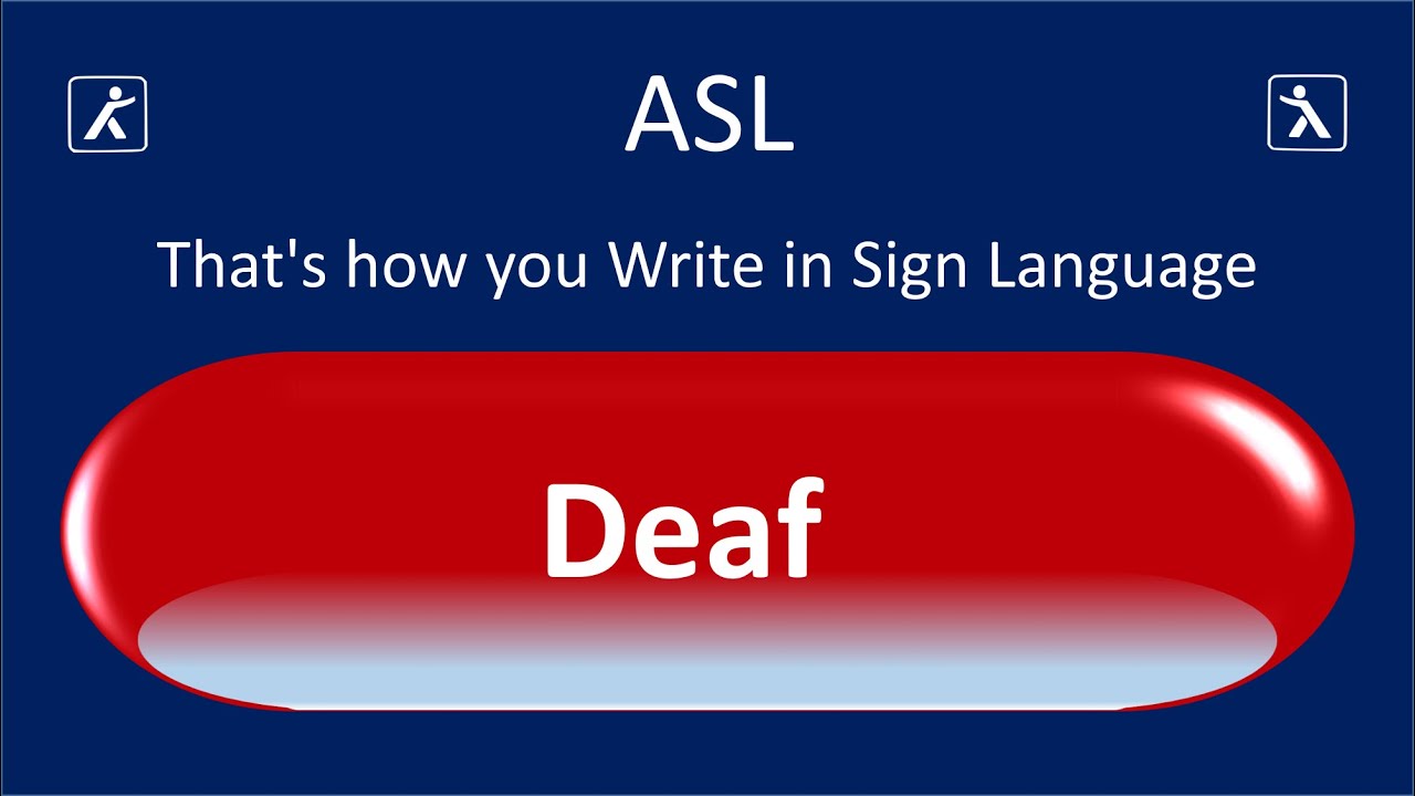 Deaf people ask: how do you write Deaf in sign language? - YouTube