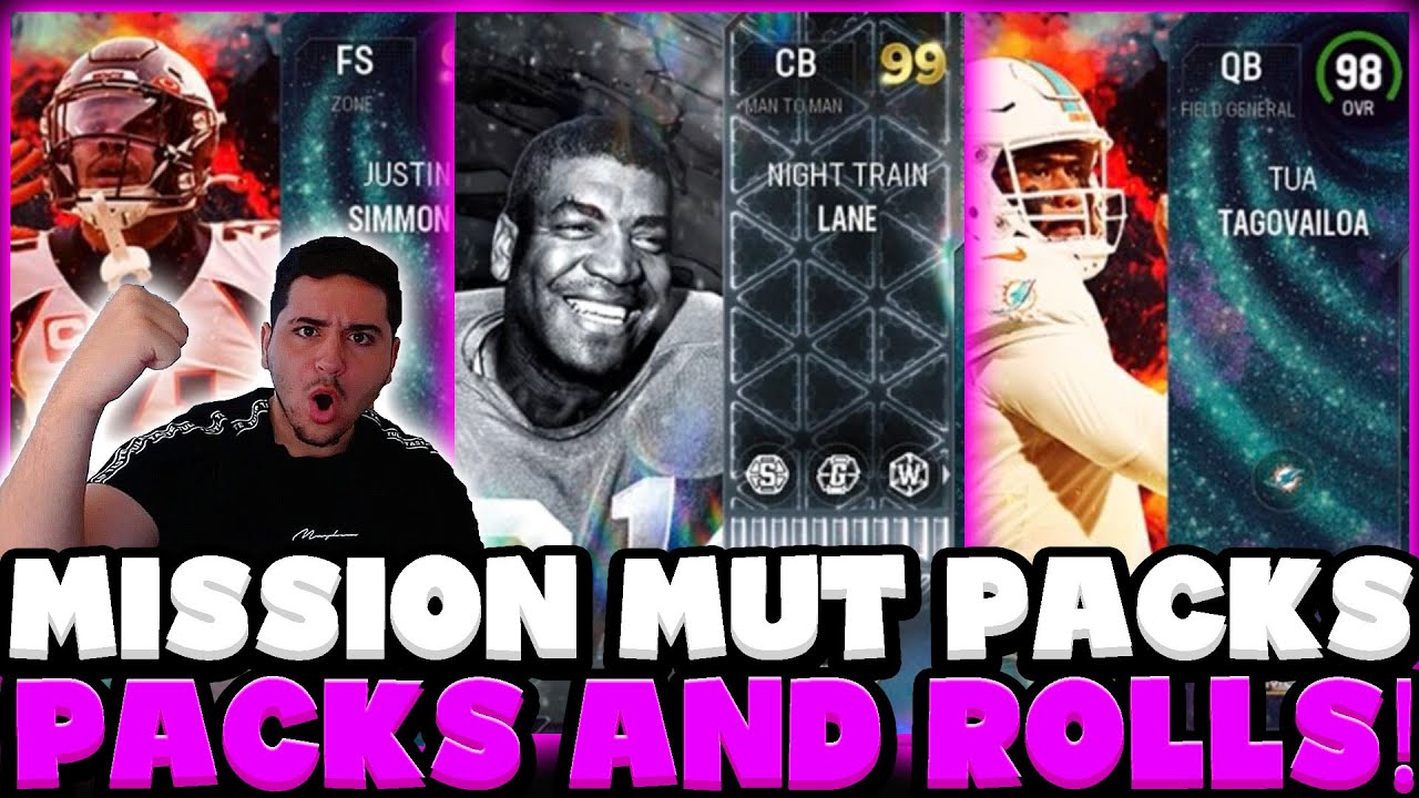 MISSION MUT PACKS REROLLS AND TRAINING VARIETY PACK OPENING! FIRE PULLS ...