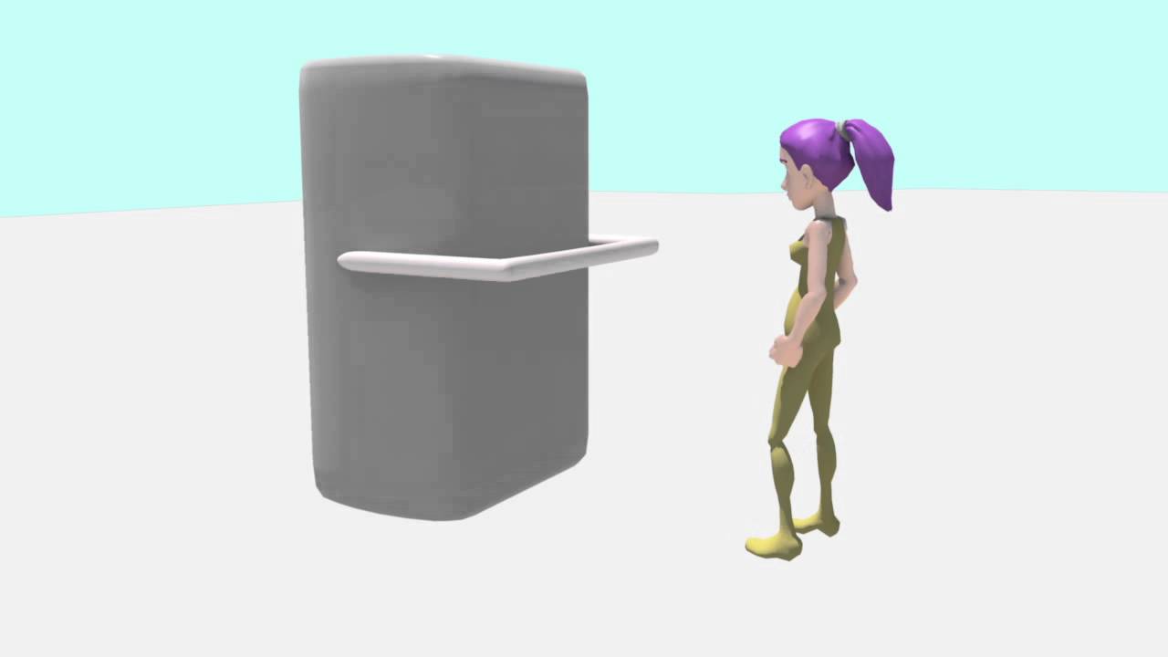 Animation Maya Autodesk, pushing heavy things - YouTube