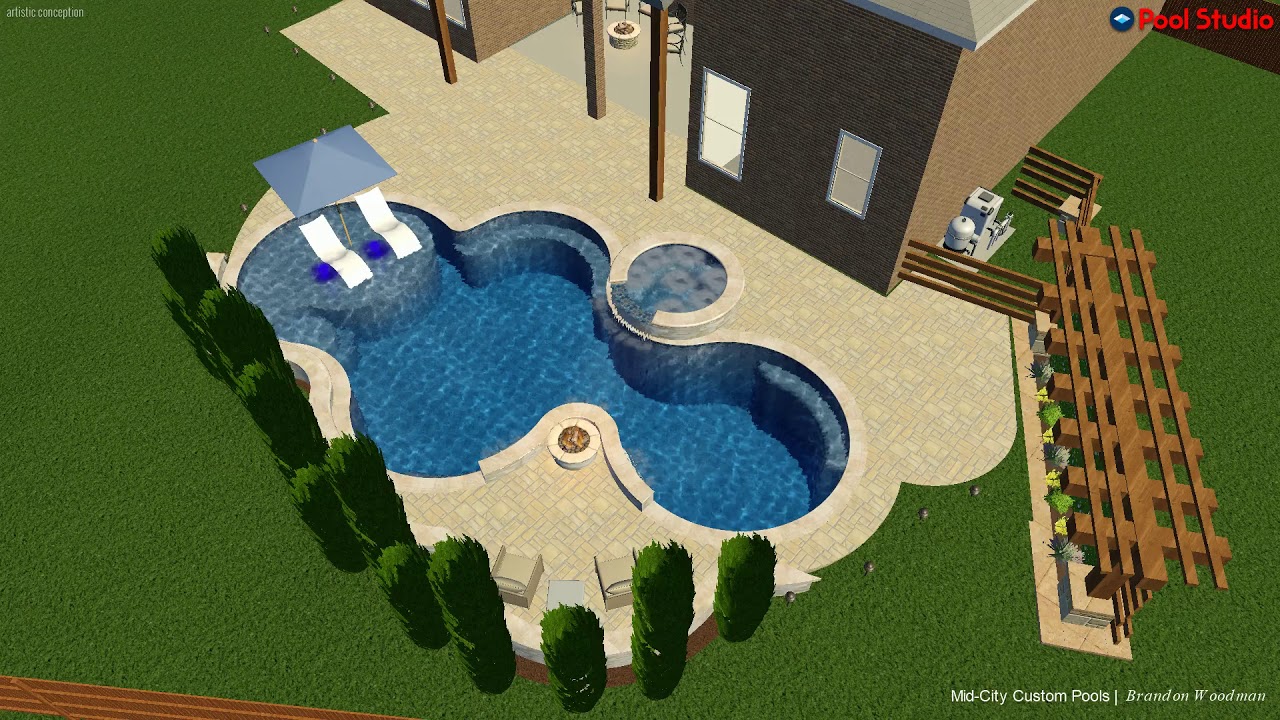 Pool Studio - 3D Swimming Pool Design Software - YouTube