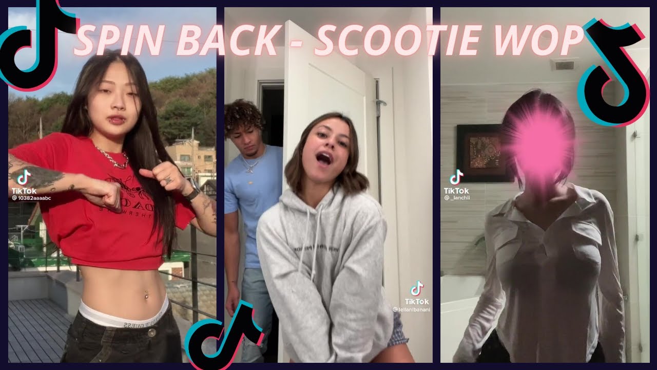 HOL' UP, I AIN'T WITH THAT 〰 spin back - scootie wop 〰 new tiktok dance 💜🎵 - YouTube