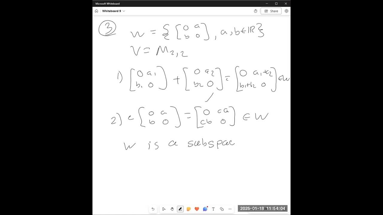 Subspaces of Vector Spaces (Section 4.3) - YouTube