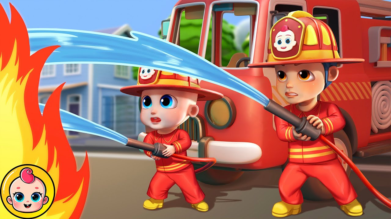 Firefighters Song 🔥🚒 Fire Truck Rescue Team | BubbleeeKids - Best ...