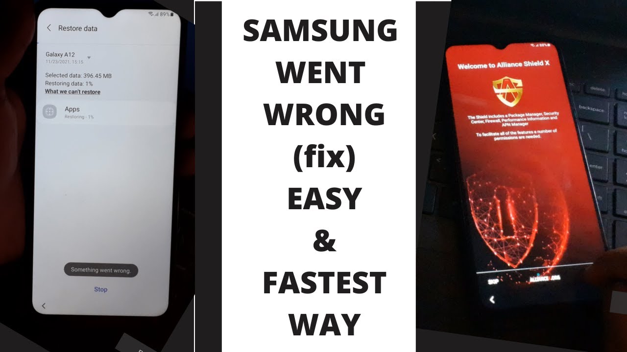 Samsung went wrong (fix) FOR ALL SAMSUNG ANDROID 11 - YouTube