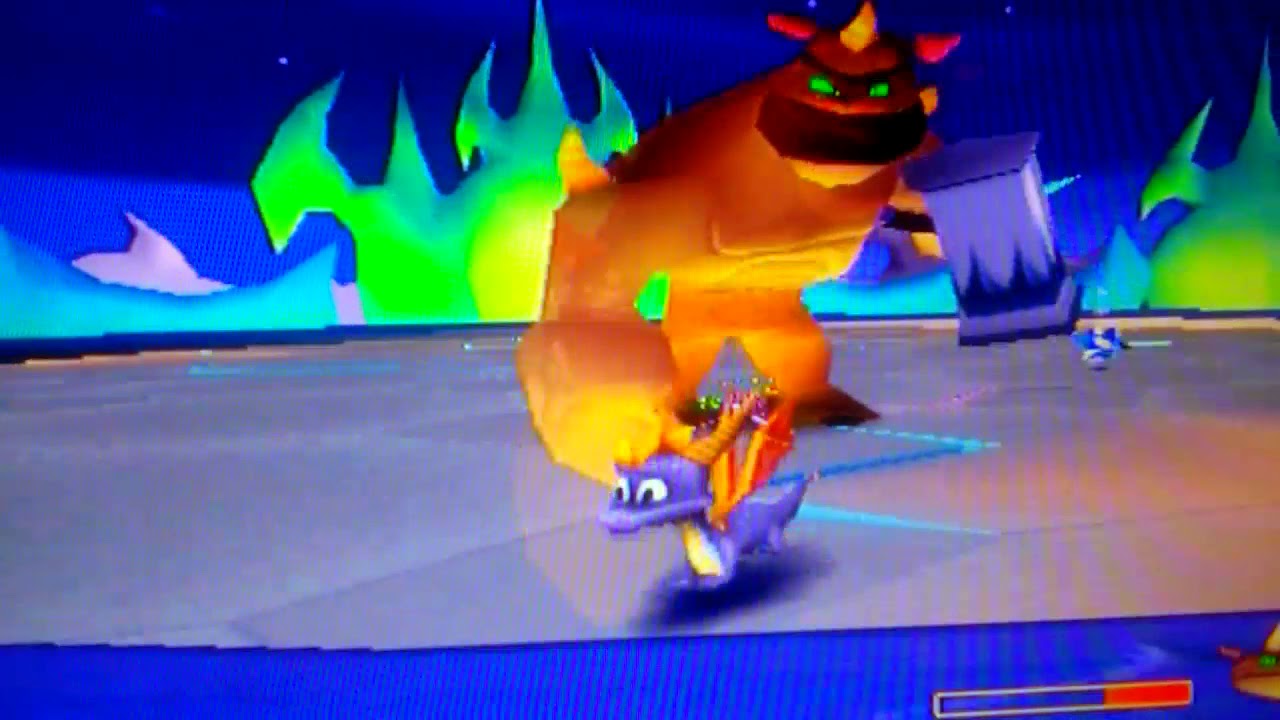 spyro year of the dragon Walkthrough: part 17 spike's arena - YouTube
