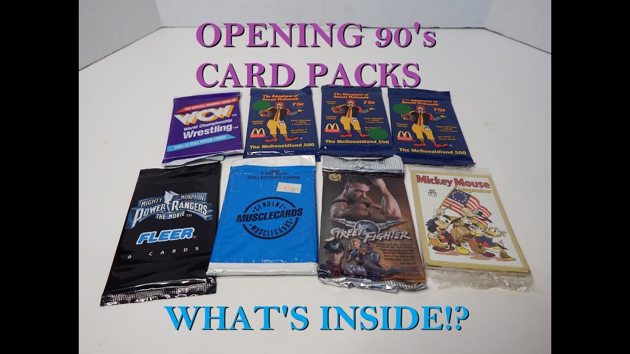 OPENING 90'S CARD PACKS | WHAT'S INSIDE!? - YouTube