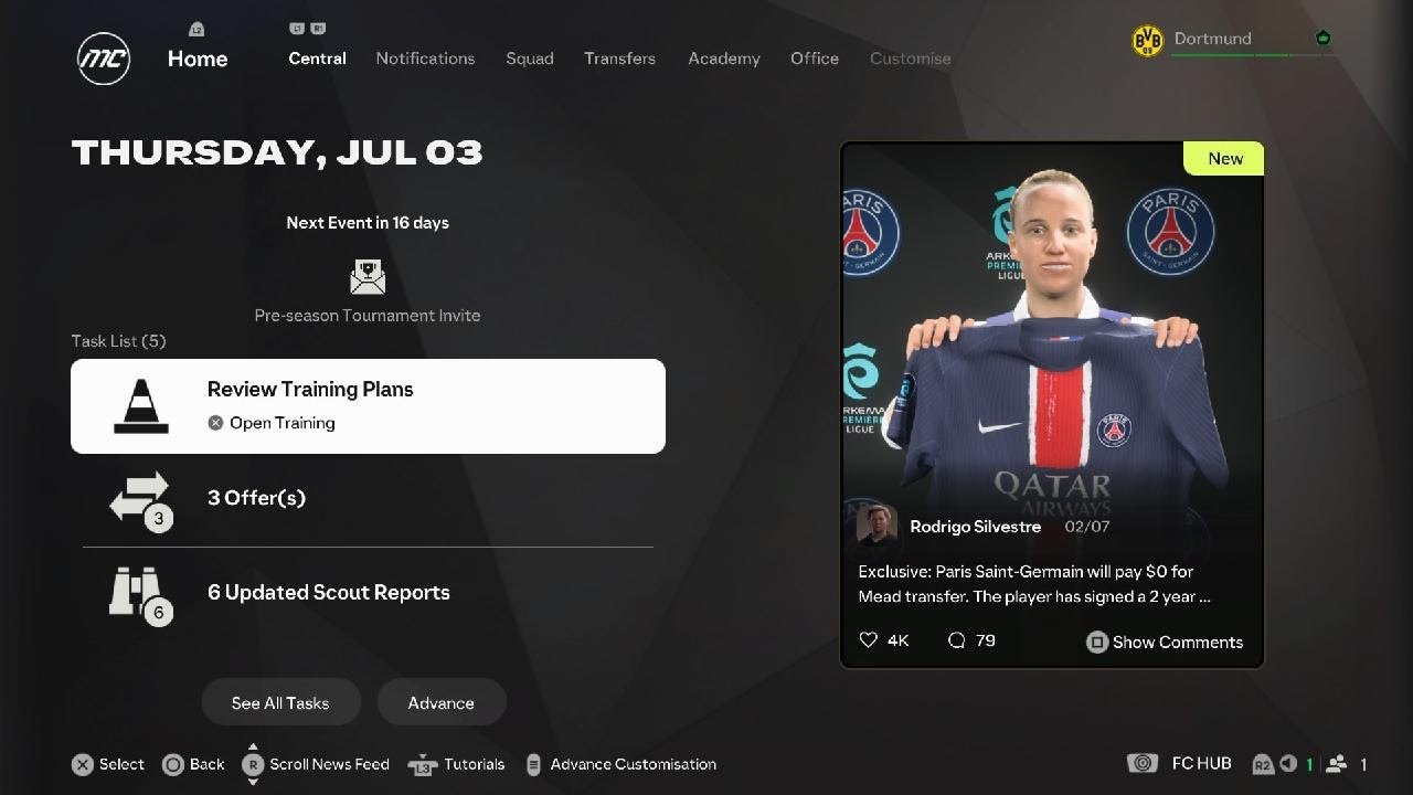 EA SPORTS FC 25 Manager Career Mode Dortmund Ending - YouTube
