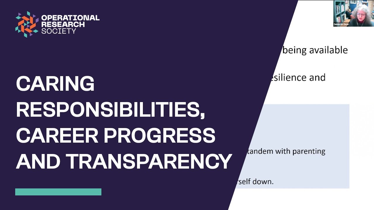 Caring responsibilities, career progress and transparency - YouTube