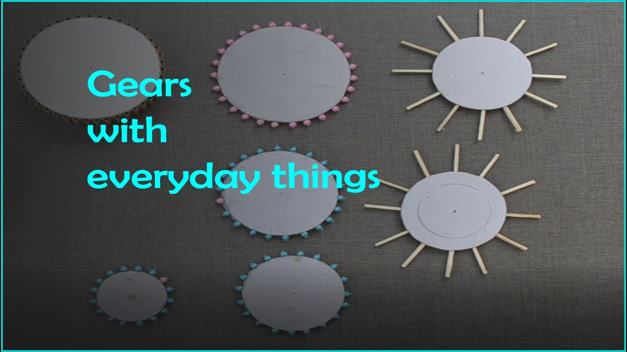 Gears with everyday things - YouTube