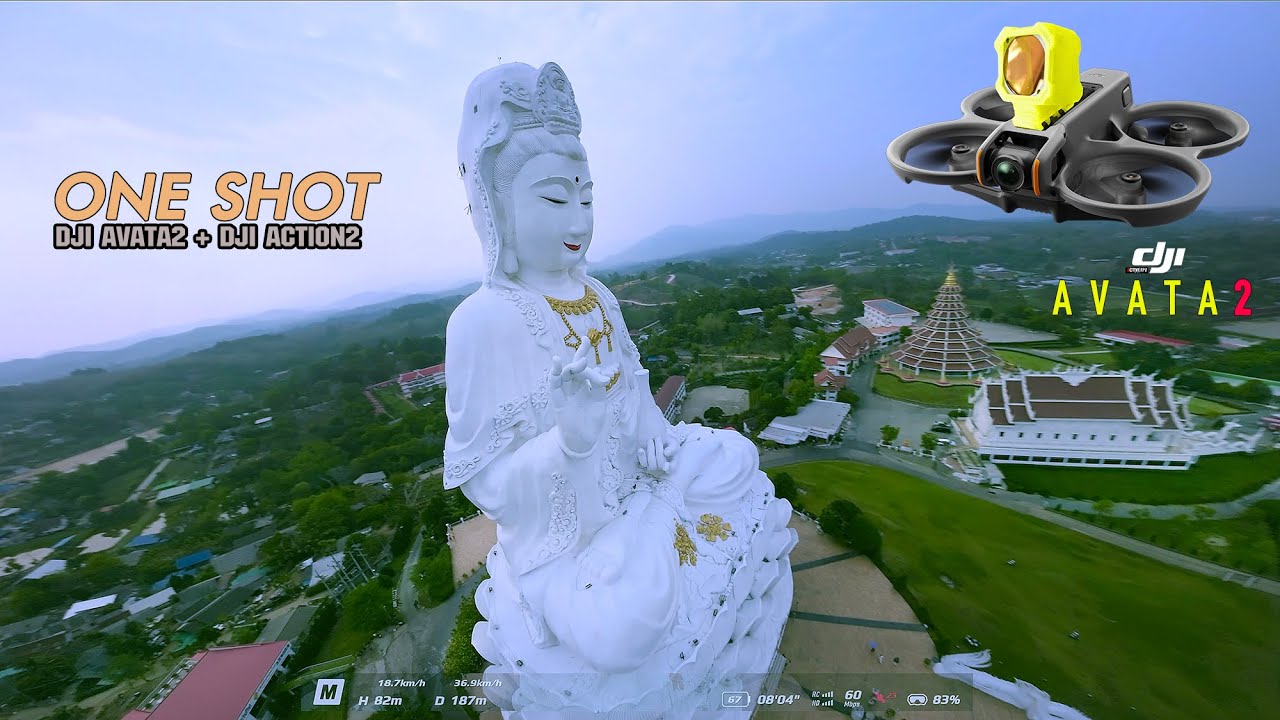 DJI AVATA2 LONG TAKE ONE SHOT RECORD | M-MODE FREESTYLE | DJI ACTION2 2 ...