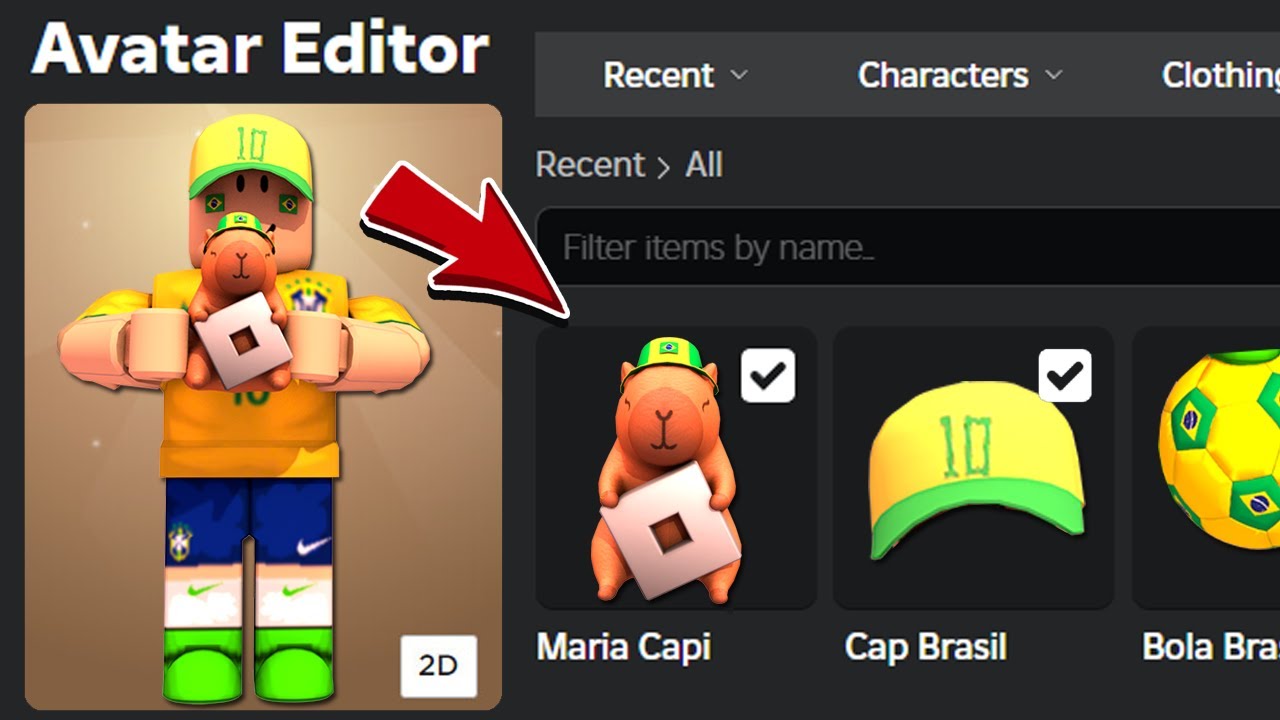 MARIA CAPI CHEGOU NO INVENTÁRIO 🇧🇷 - Roblox - YouTube