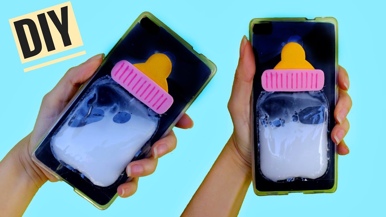 DIY LIQUID PHONE CASE | Baby bottle with milk - YouTube
