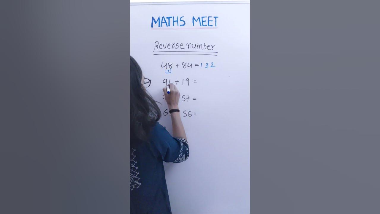 The Reverse Numbers Trick|| Maths Meet || #shorts #mathshorts # ...