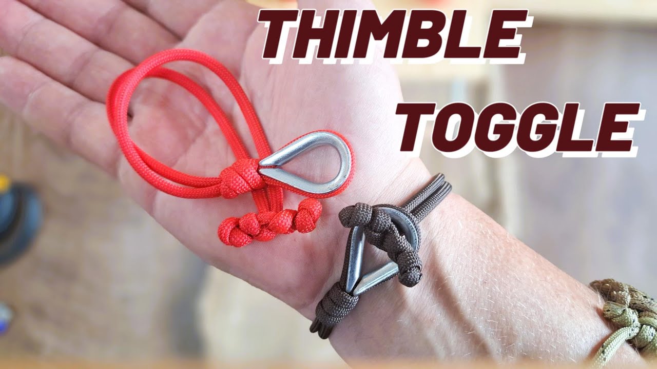 THIMBLE TOGGLE Simple Paracord Bracelet - YouTube